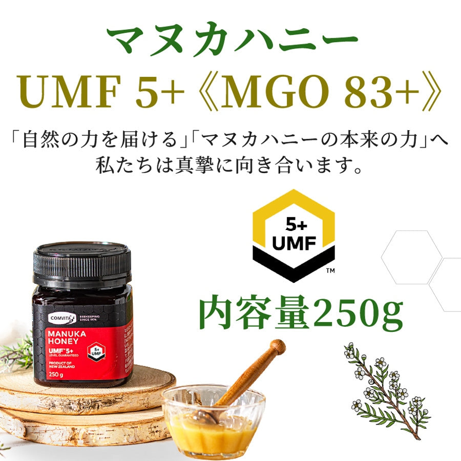 ＜アウトレット＞UMF5+ マヌカハニー 250g | マヌカハニー | マヌカハニーのコンビタ